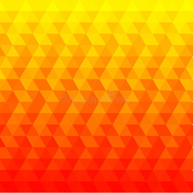 Orange Triangular Background. Polygonal Style. Mosaic Background. Eps ...