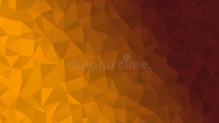 Orange Triangular Low Poly, Mosaic Pattern Background, Vector ...
