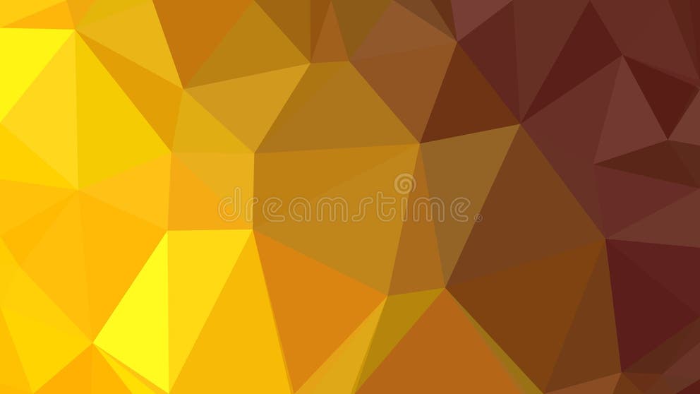 Orange Triangular Low Poly, Mosaic Pattern Background, Vector ...