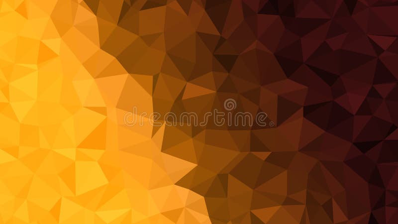Orange Triangular Low Poly, Mosaic Pattern Background, Vector ...