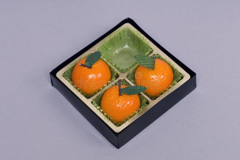 Orange truffle pralines stock image. Image of christmas - 12164275