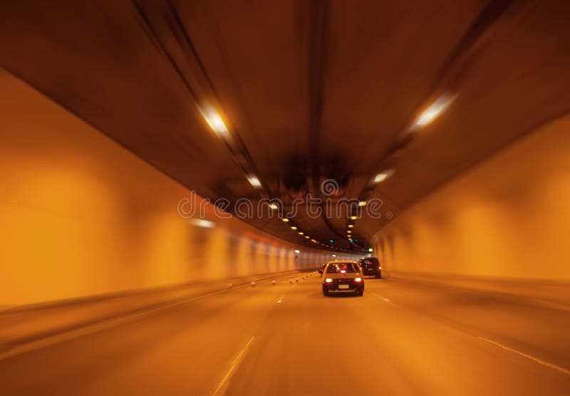 Orange Tunnel stock photo. Image of tunnel, lights, fast - 127774