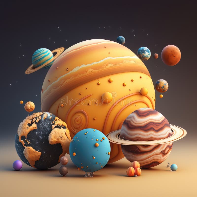 Universe Custom Made Studio with Props Render 3d Aniversary Smash Cake Digital Backdrop Custom ...