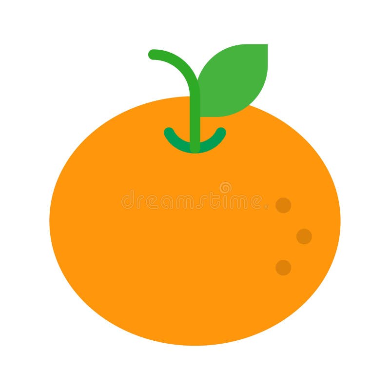 Orange Vector, Chinese Lunar New Year Line Style Icon Stock Vector ...