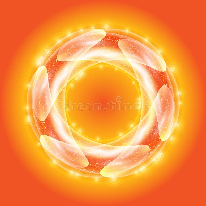 Orange vector circle stock vector. Illustration of elegant - 34255118
