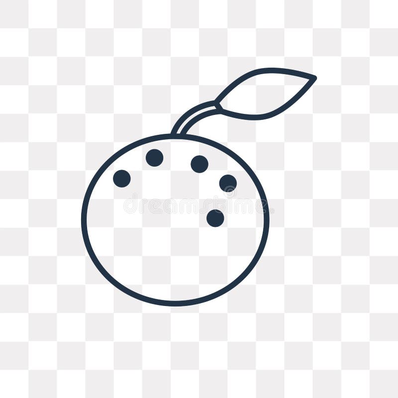 Orange Vector Icon Isolated on Transparent Background, Linear or Stock ...