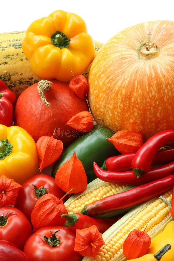 Orange vegetables stock image. Image of diet, seasonal - 26817963