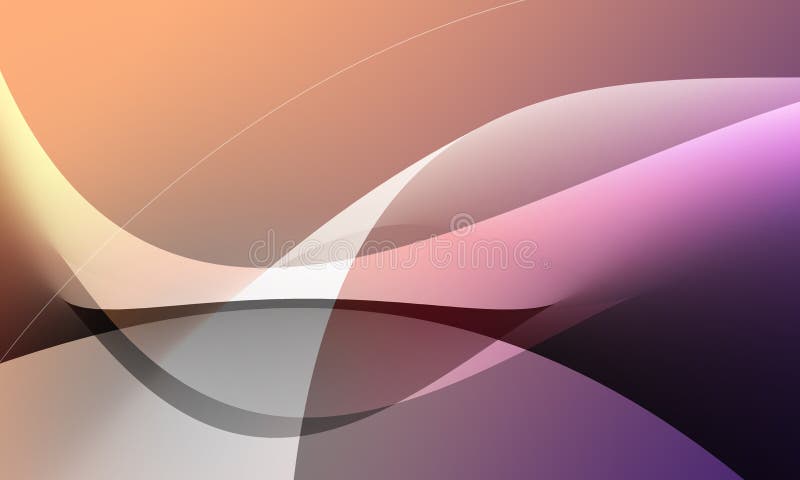 Orange Violet Purples Lines Curves Waves Soft Gradient Abstract ...