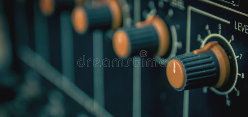 Orange Volume Control of the Audio Amplifier in the Studio. Vintage ...