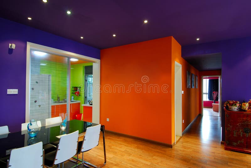 Yellow & Orange Building Walls Stock Image - Image of color, colour ...
