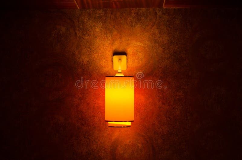 Elegant Warm Color Furnished Living Room with Wide Windows Stock Photo ...