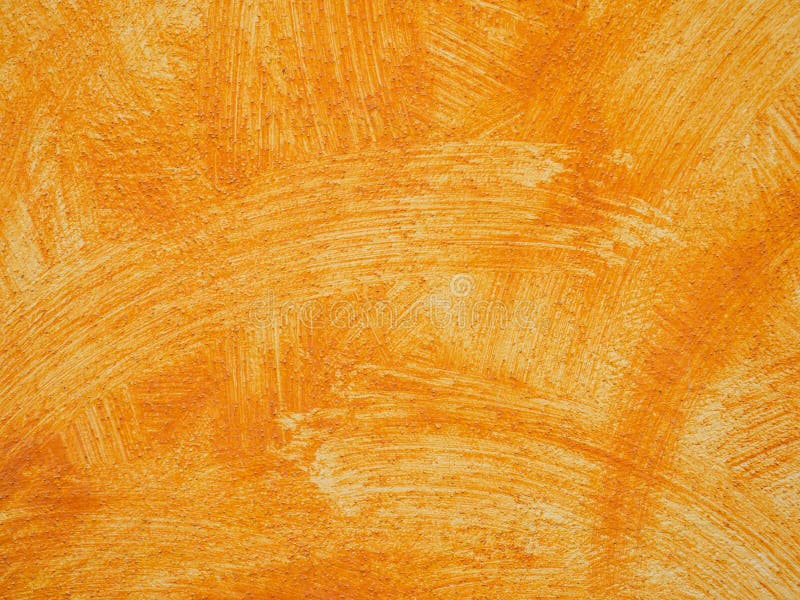 Orange Wall with Plaster Pattern Stock Photo - Image of backgrounds ...