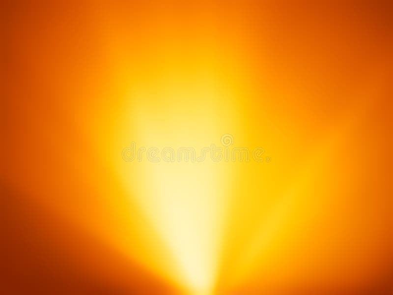 Orange Warm Light Rays from Bottom Background Stock Illustration ...