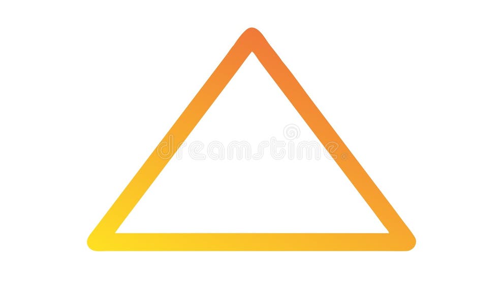Orange Warning Sign: Caution Hazard Triangle Vector, Vector Design ...