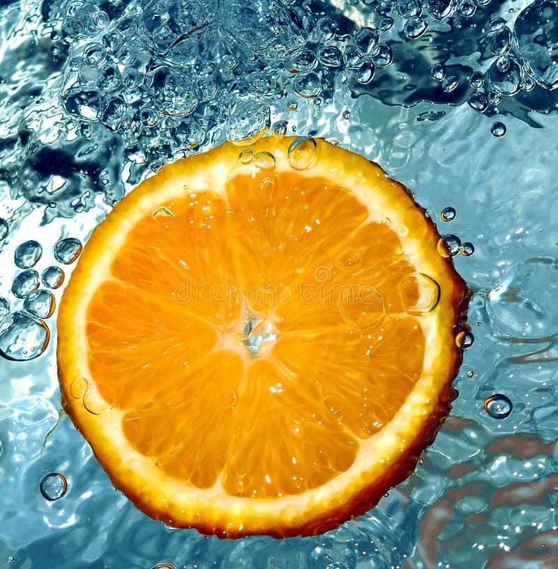 Orange In Water Picture. Image: 658167