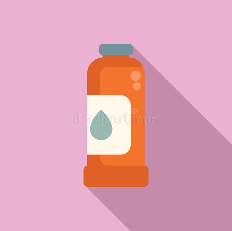 Orange Water Bottle with Drop Icon for Branding and Hydration Stock ...