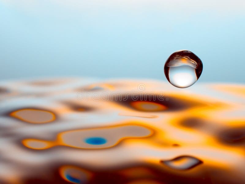 Orange water drop stock image. Image of ball, lumpy, clean - 23520635