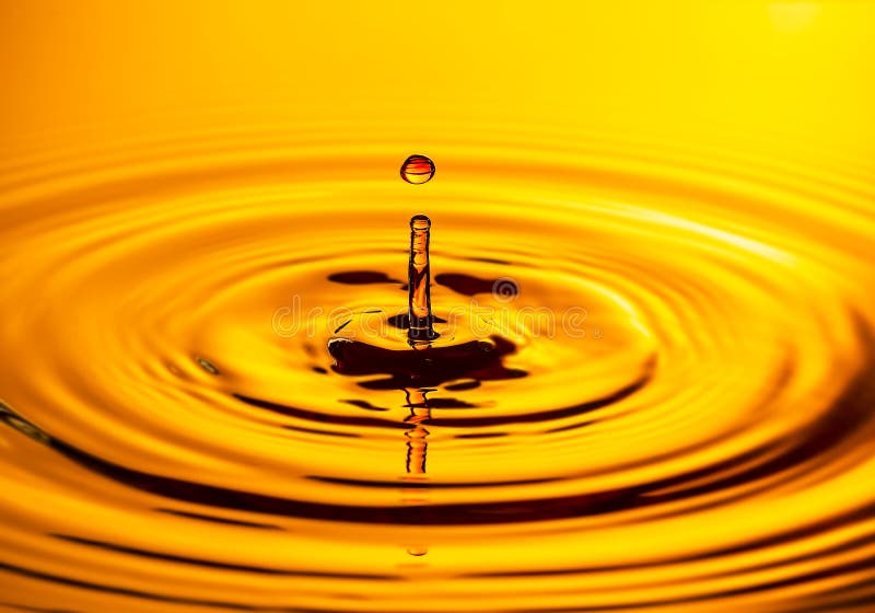 Orange Water Drop stock photo. Image of motion, ripple - 29627748