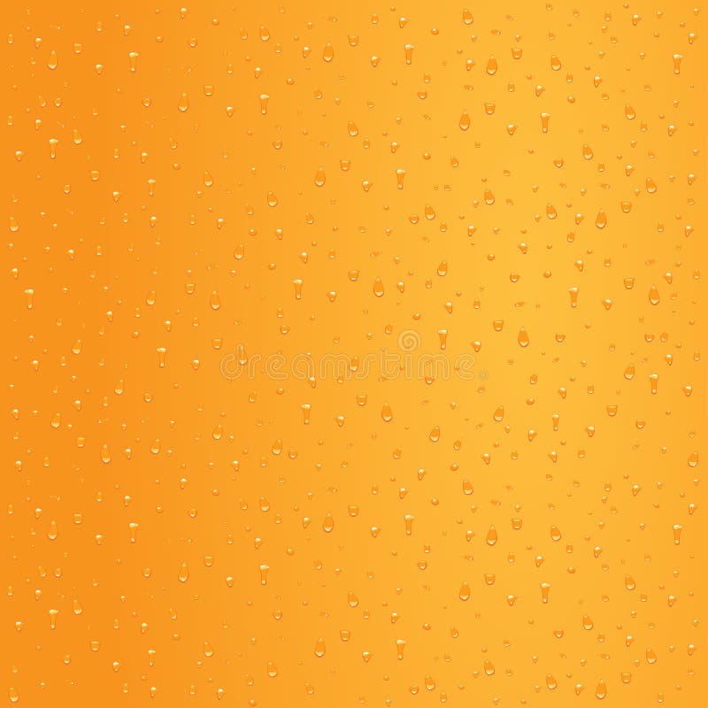 Orange Water Droplets stock vector. Illustration of pure - 18829760