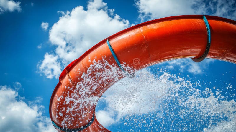 Orange Water Slide Loop Stock Illustrations – 3 Orange Water Slide Loop ...