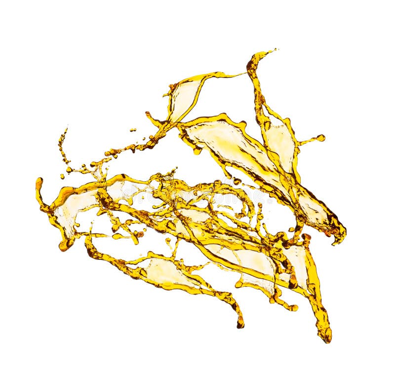 Orange Water Splash Isolated on White Background Stock Image - Image of ...
