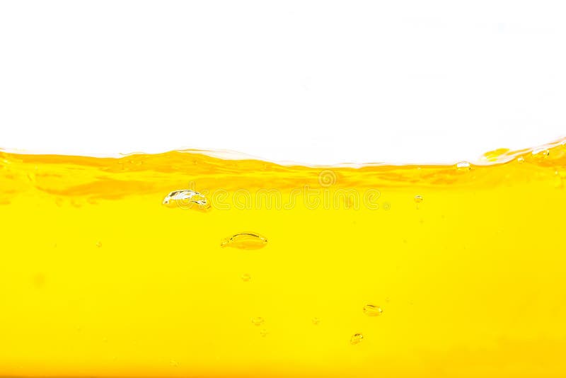 Orange Water Surface Splash and Bubbles Stock Image - Image of element ...