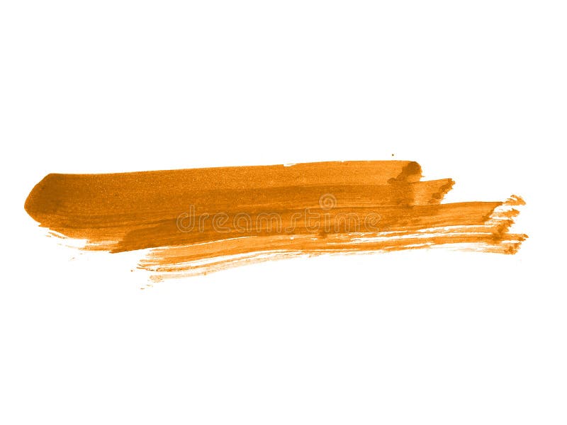 Orange Watercolor Scribble Texture. Abstract Watercolor on White ...