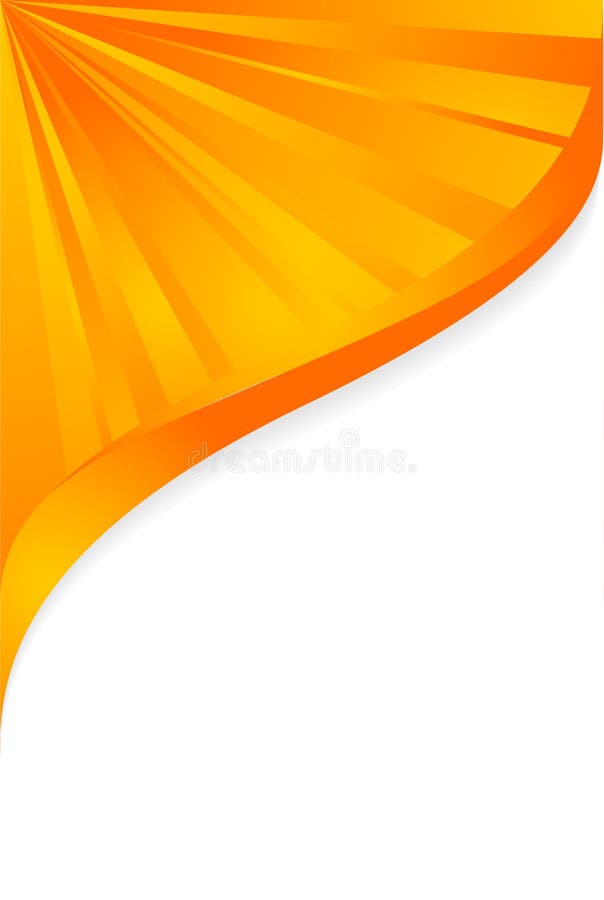 Orange wave stock vector. Illustration of decoration - 16014334