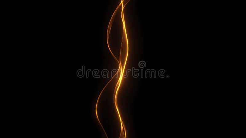 Orange Wave Animation in Dark Environment. Abstract Animation Stock ...