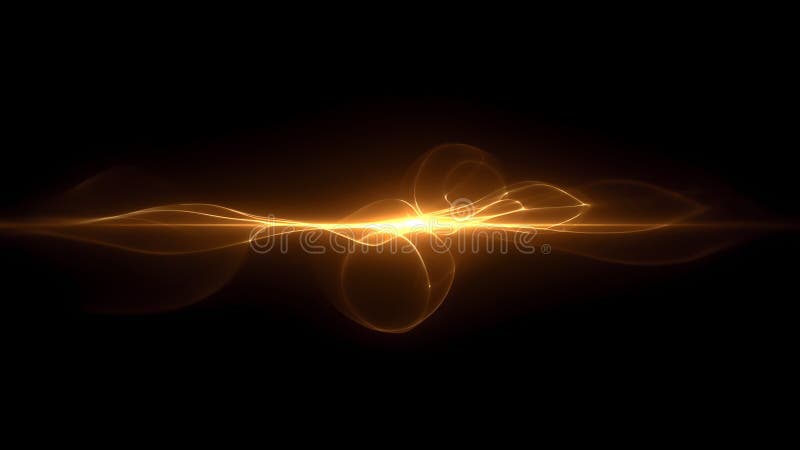 Orange Wave Animation in Dark Environment. Abstract Animation Stock ...