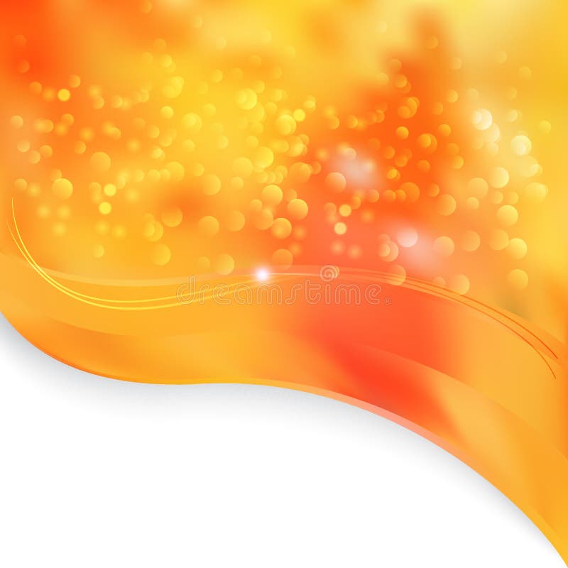 Orange Wave Border Folder Background Vector Eps Beautiful Elegant ...