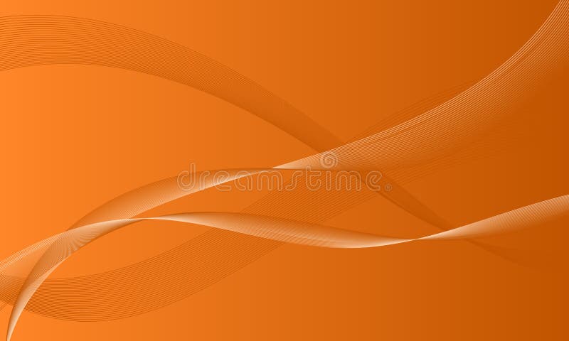Orange Wave Curve with Smooth Gradient Texture Abstract Background ...