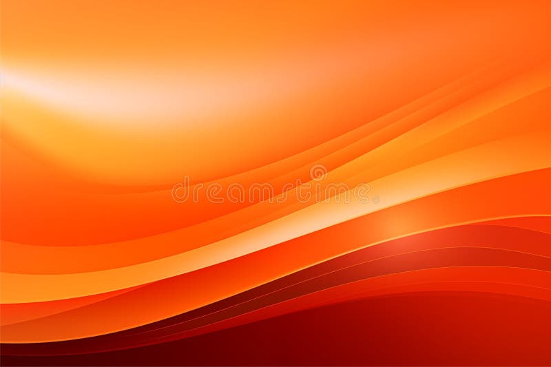 Orange Wave Gradient Background. Curve Futuristic Banner Stock ...