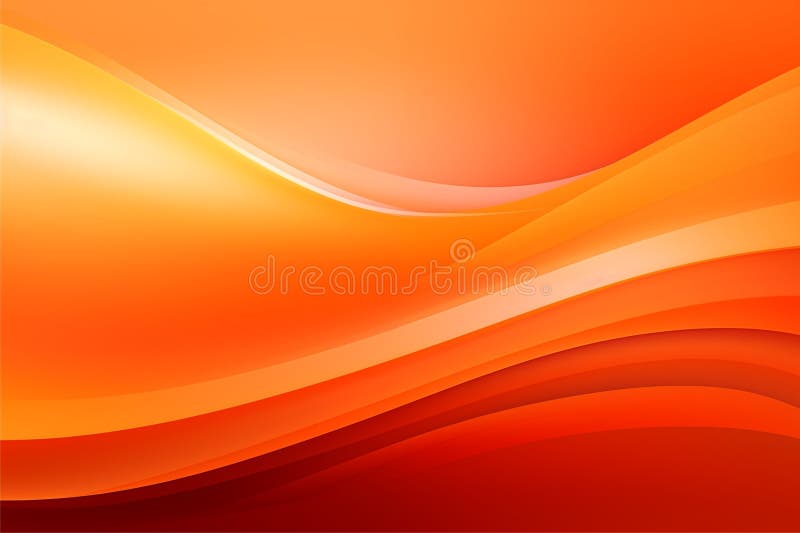 Orange Wave Gradient Background. Curve Futuristic Banner Stock ...