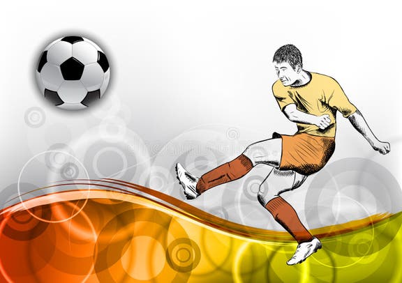 Orange wave soccer stock vector. Illustration of pattern - 20067074