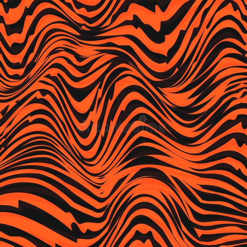 Orange Waves stock vector. Illustration of bright, season - 69190757