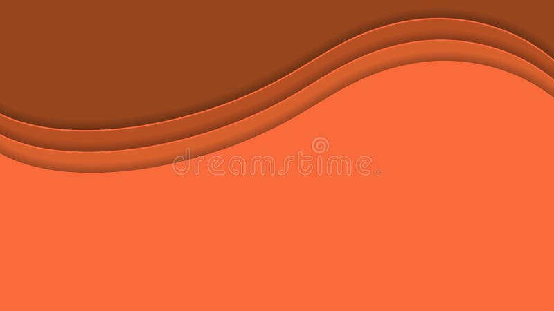 Orange Wavy Background in the Form of Layers Stock Vector ...