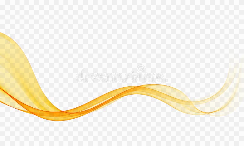 Orange Wavy Lines, the Flow of an Abstract Transparent Wave, a Design ...