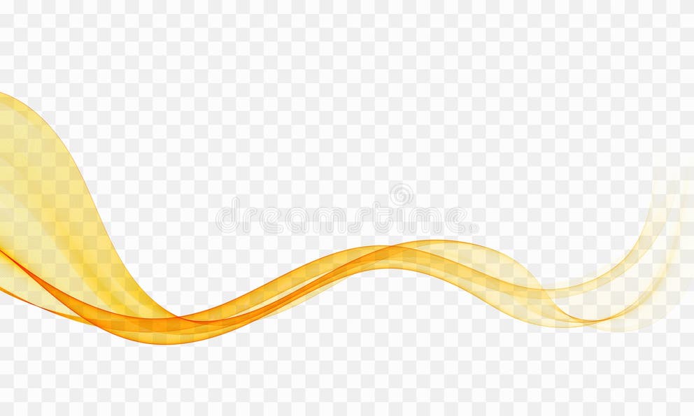Orange Wavy Lines, the Flow of an Abstract Transparent Wave, a Design ...