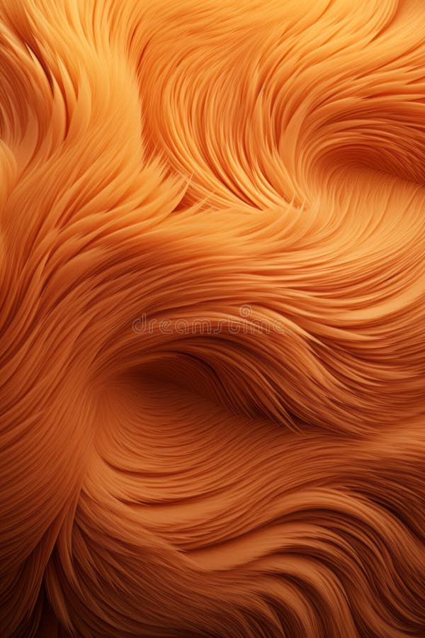An Orange Wavy Pattern on a Black Background Stock Illustration ...