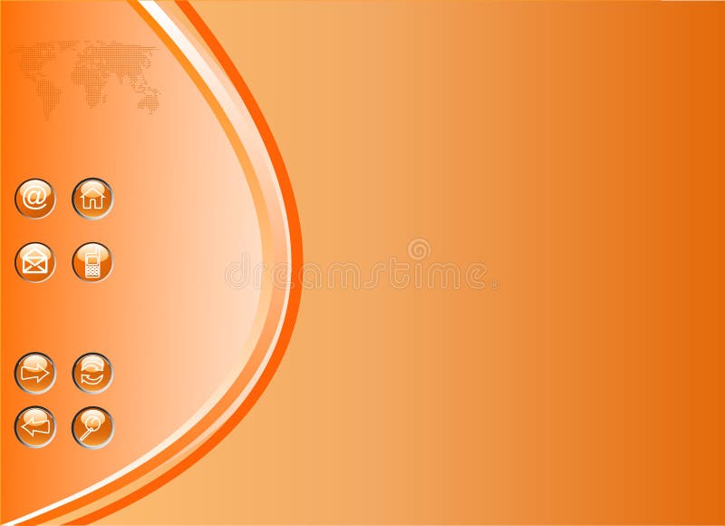 Orange web template stock vector. Illustration of template - 9455390