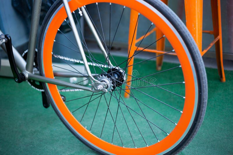 Orange wheel stock photo. Image of sports, equipment - 178013902