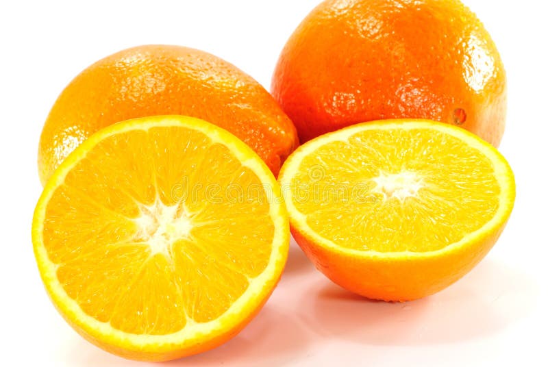 Orange on white background stock photo. Image of crop - 23641898