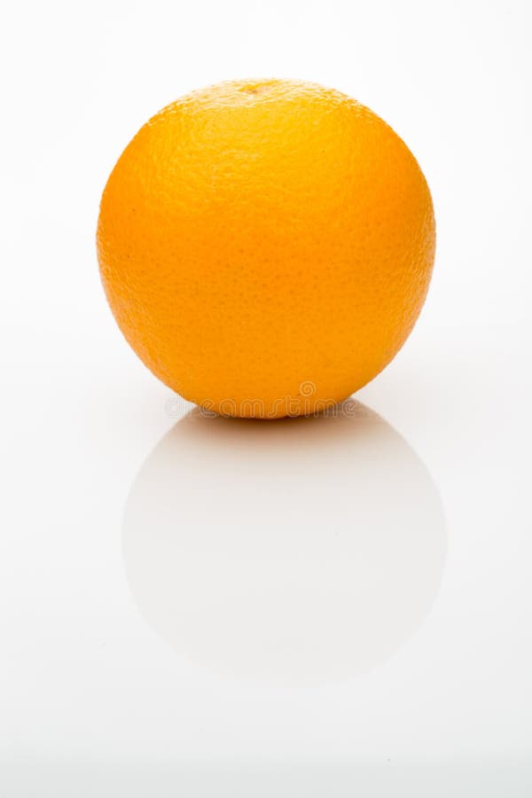 Orange on a White Background Stock Image - Image of refreshment ...