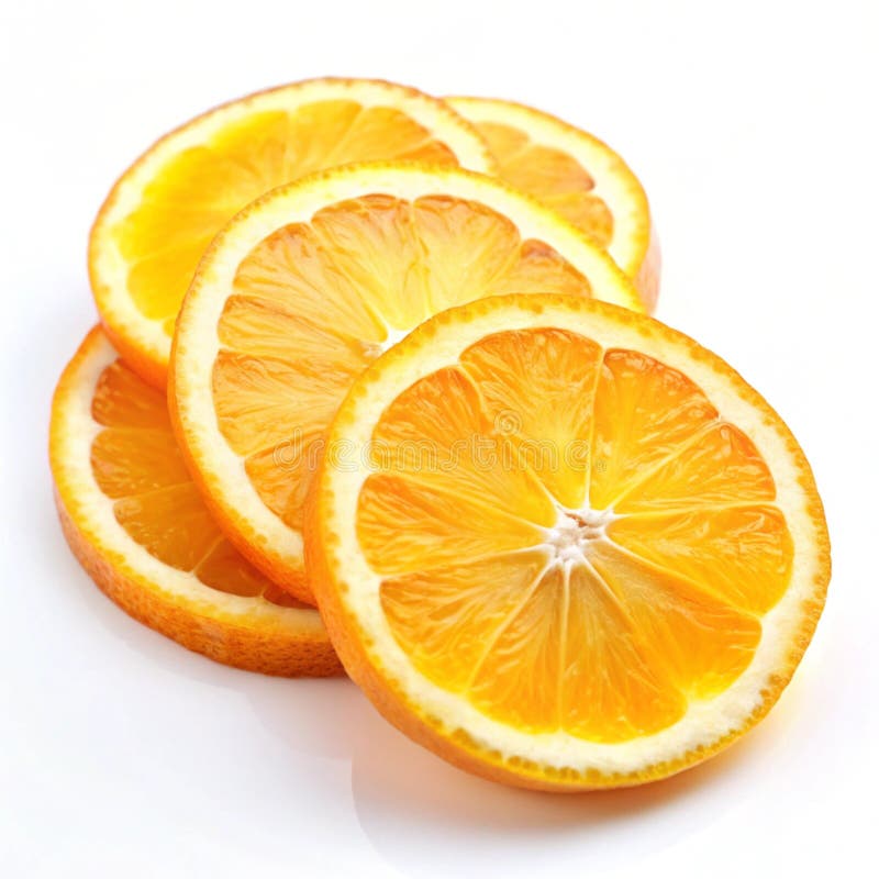 Orange on a White Background. Orange Rings Stock Image - Image of ...