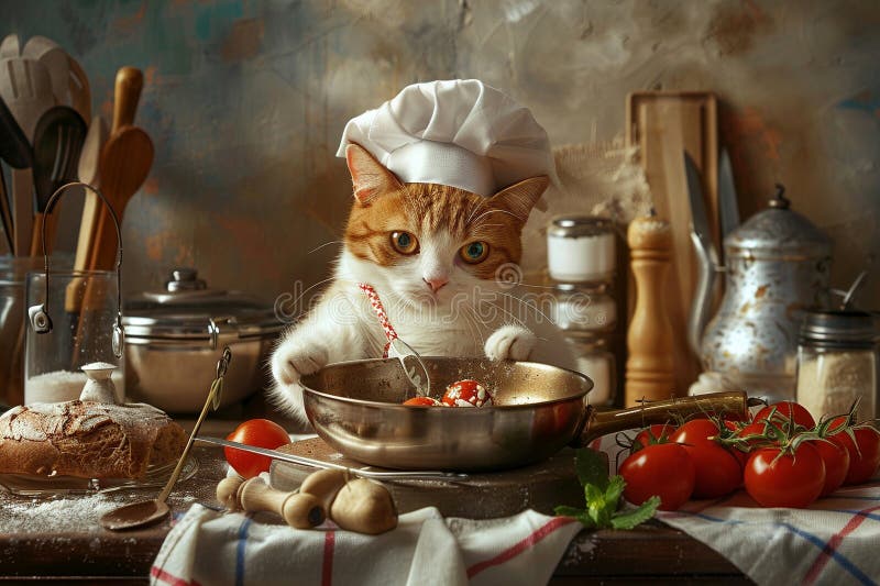 302 Cat Cooking Kitten Ai Stock Photos - Free & Royalty-Free Stock ...