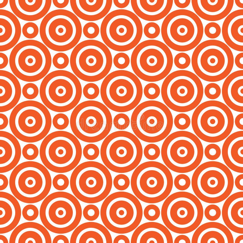 Orange and White Circles Seamless Pattern Stock Vector - Illustration of noodles, asian: 271114145