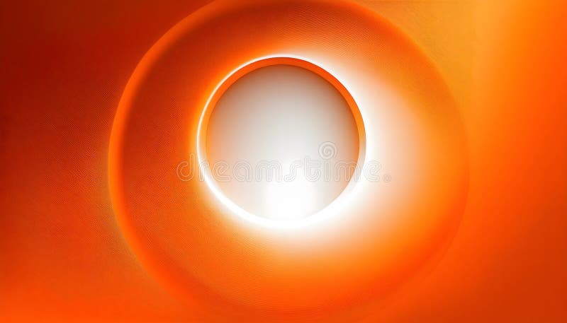 Orange and White Color Abstract Background with Round Holes 3d Effect ...