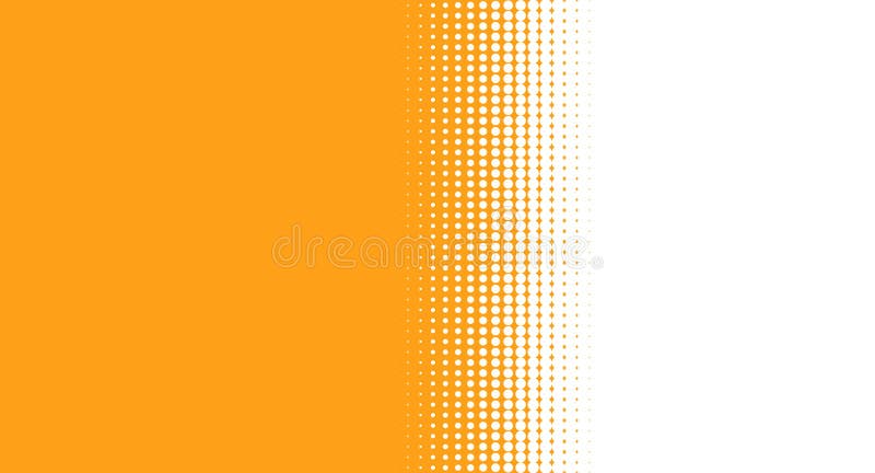 Orange and White Dots with Gradient Color Transition Stock Illustration ...