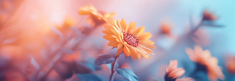 Orange and White Floral Arrangement on Neutral Background Stock Image ...